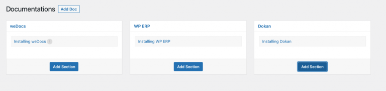 How to restructure docs using weDocs