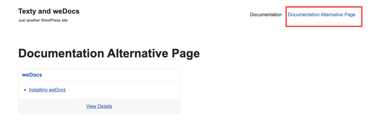 WordPress documentation plugin shortcodes – weDocs