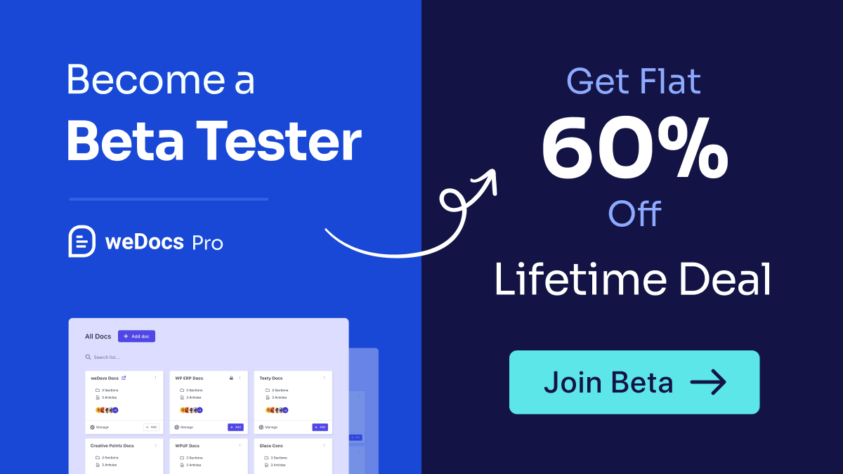 Sign up for weDocs Beta – weDocs