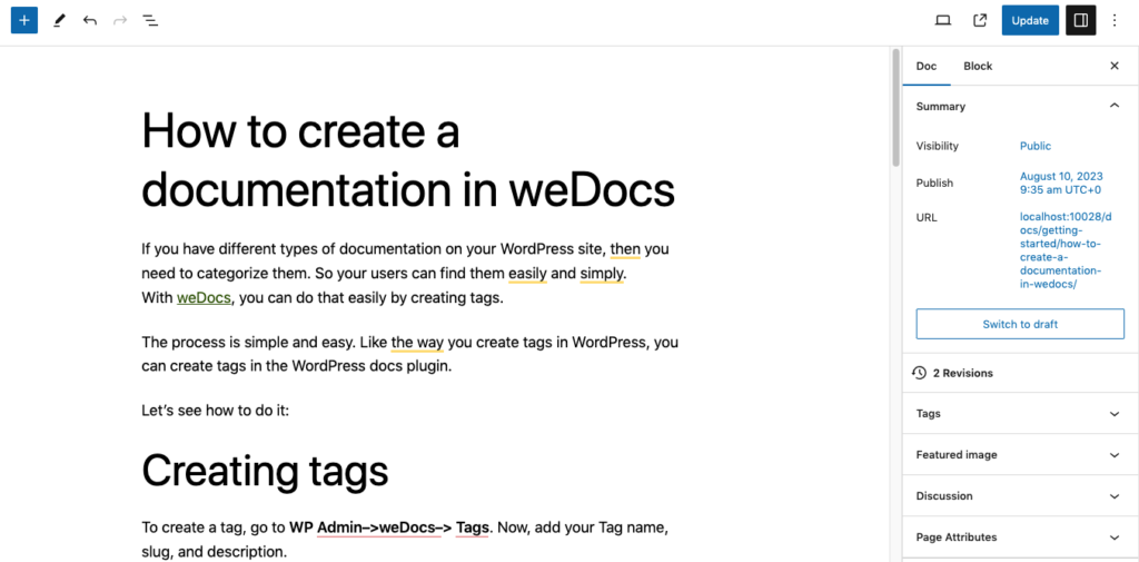 How to manage user permission in weDocs