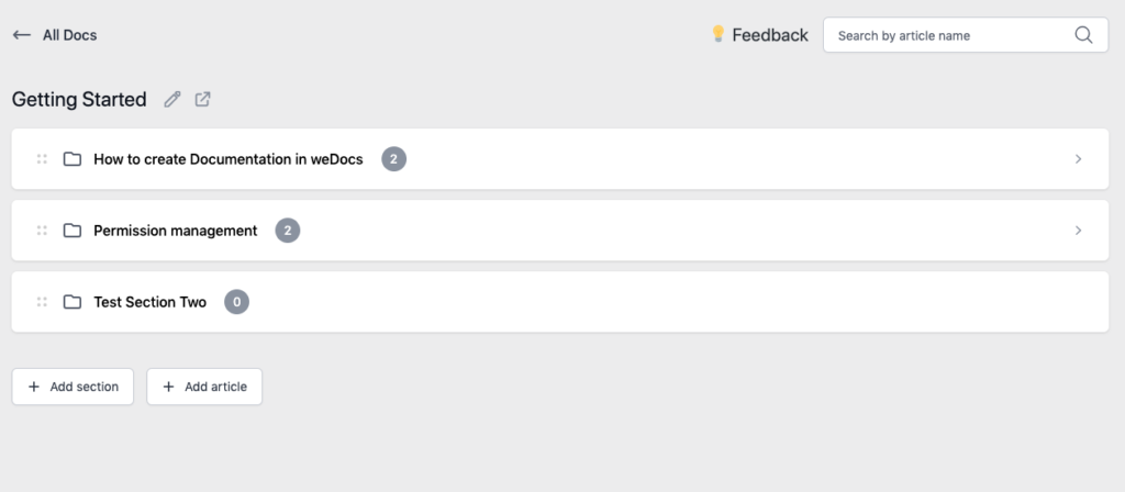 Introducing the documentation plugin for WordPress: weDocs