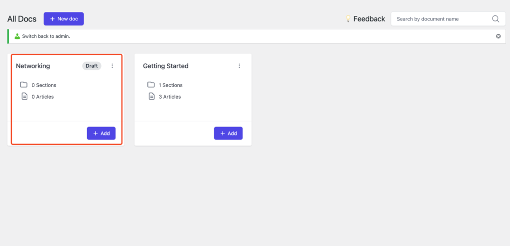 How to manage user permission in weDocs
