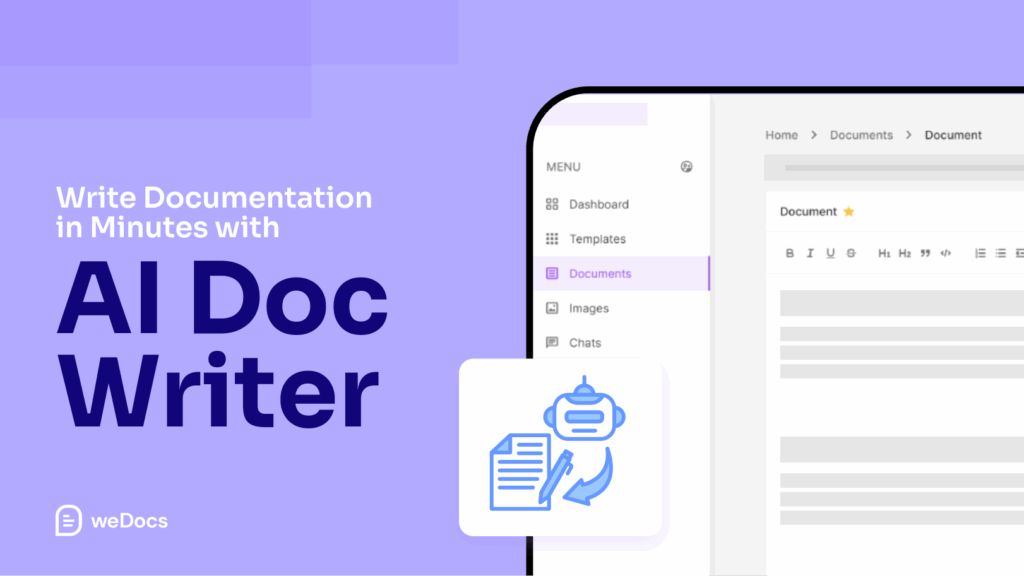 Best Prompts for Creating Documentation with AI Doc Writer – weDocs